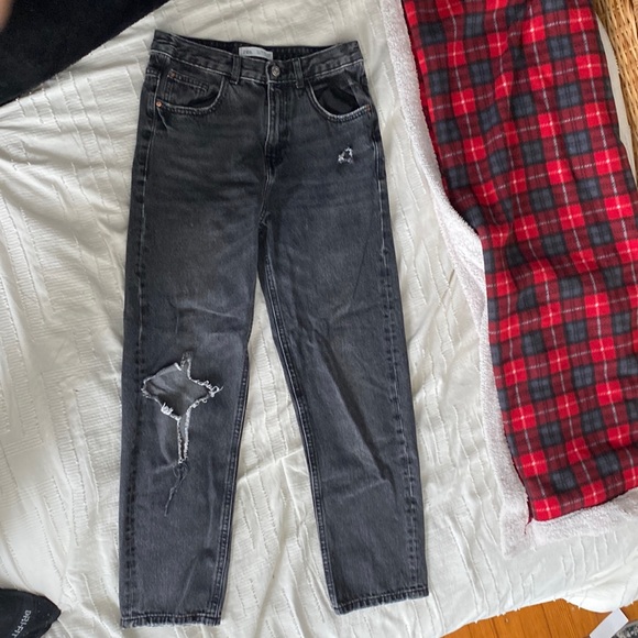 Zara | Bottoms | Zara Girls Black Ripped Jeans | Poshmark